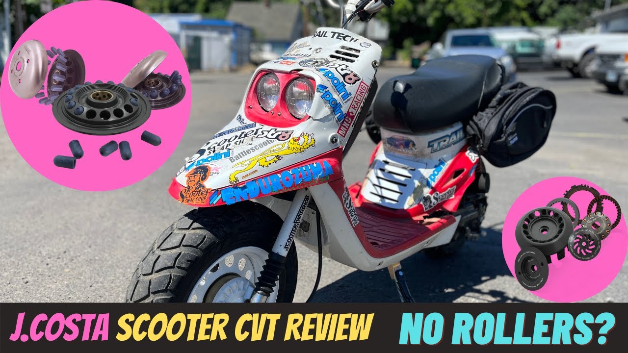J costa variator and clutch install ZUMA review - YouTube