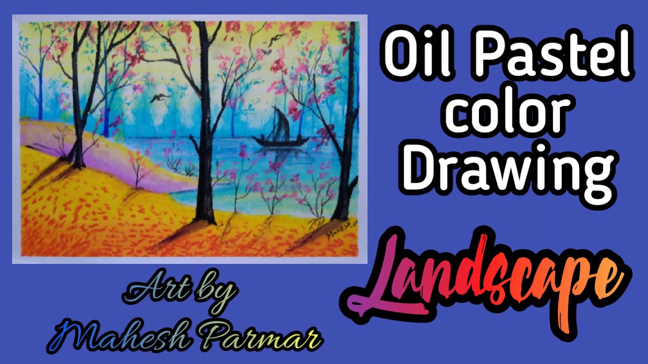 Amazing Oil Pastel Colors Landscape - YouTube
