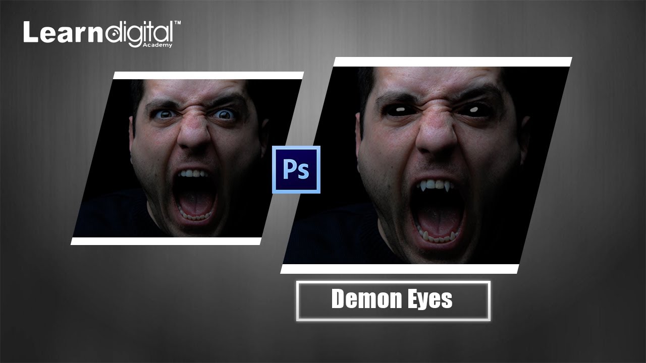 How to make Demon eyes in photoshop || Demon eyes effect in Adobe ...