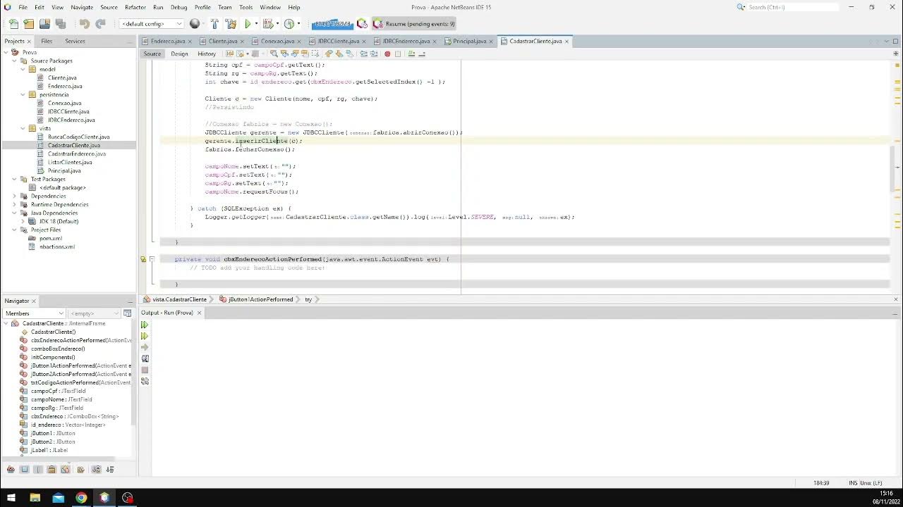Implementando Crud Com Java Swing Desktop Consumindo Api Viacep Cliente E Endereço Banco