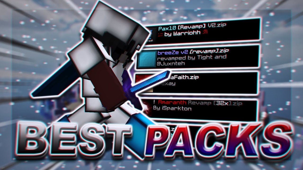 BEST PVP PACKS FROM MY PACK FOLDER V8 - YouTube