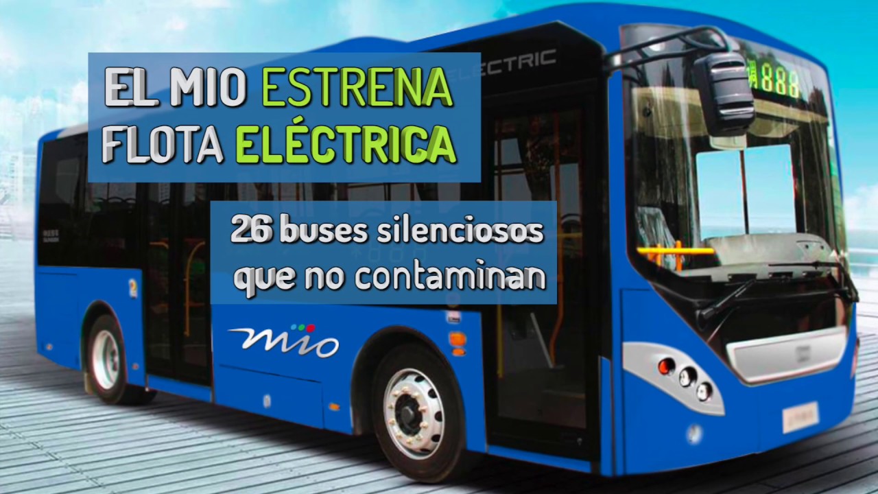 El MIO tendrá la primera flota de buses eléctricos en Colombia - YouTube
