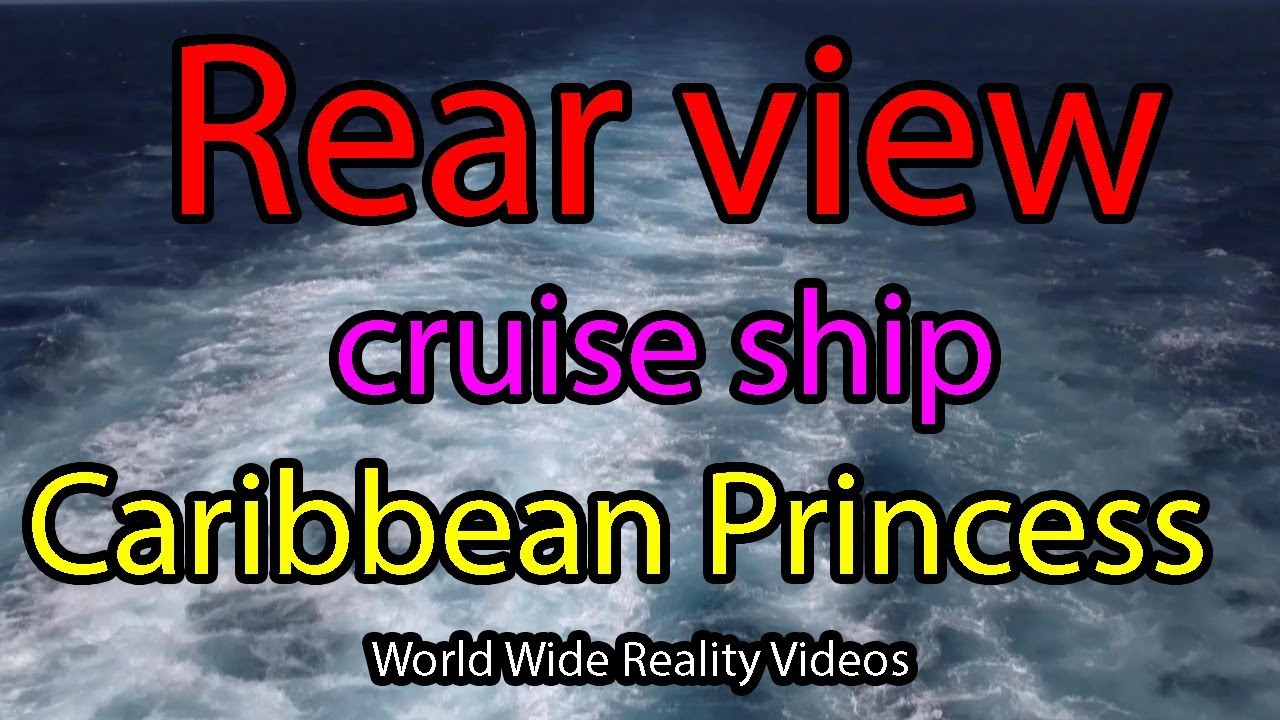 Travel Video | We look at the ocean from a cruise ship (rear view ...