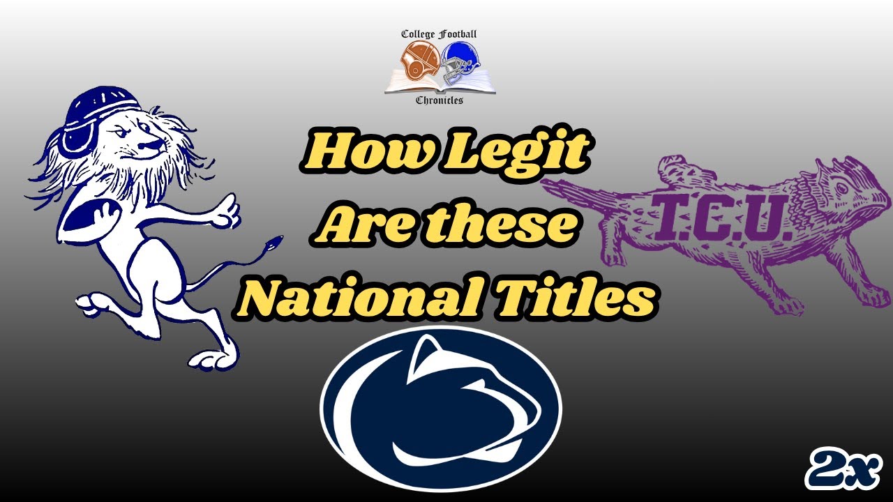 How Legit Are These 2x National Title Claims? (Tier Ranking) - YouTube