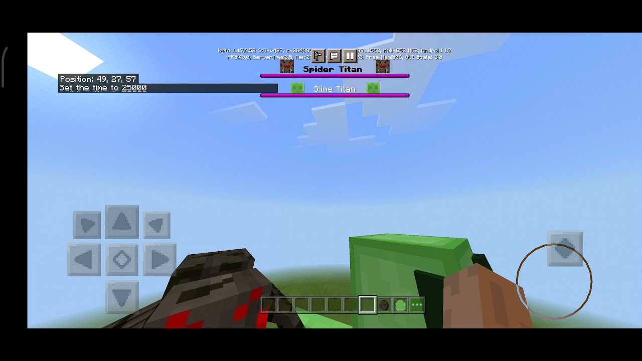 Spider Titan Vs Slime Titan Minecraft - YouTube