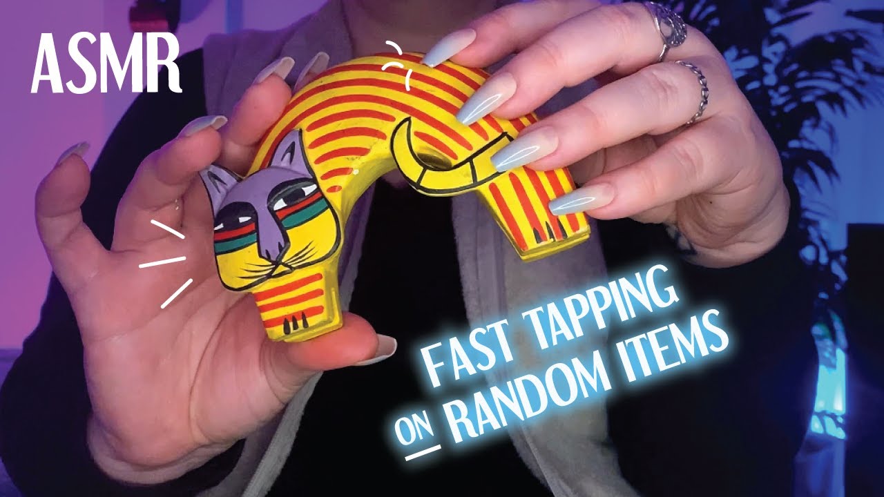ASMR Fast Tapping and Scratching on Random Items | No Talking | Tingles for Sleep and Study ...
