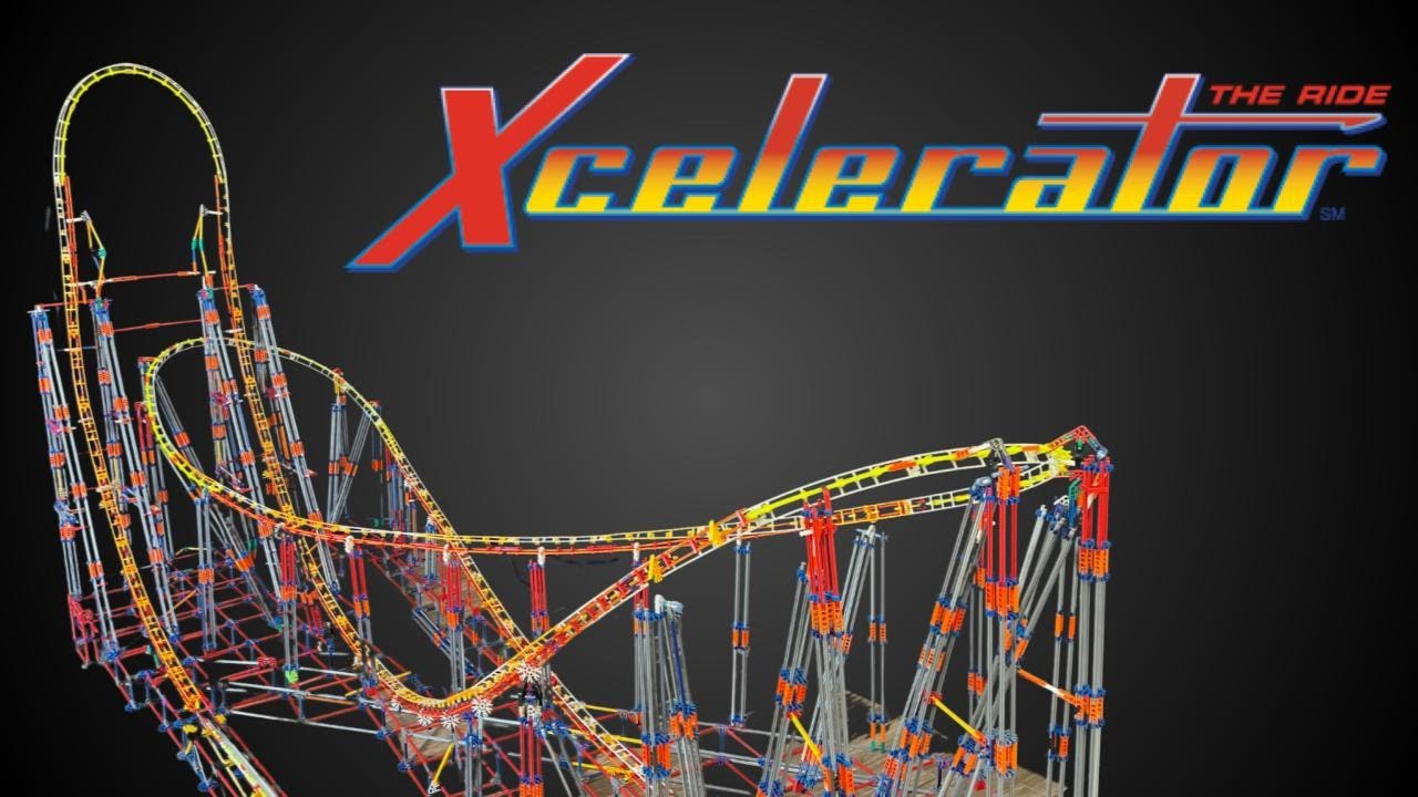 I built an EXACT model of Xcelerator from Knotts Berry Farm! #knex # ...