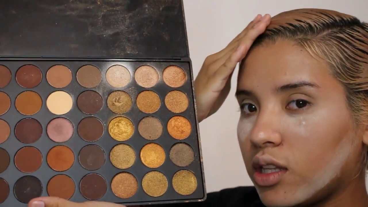 Easy Gold Bronzy makeup look - YouTube