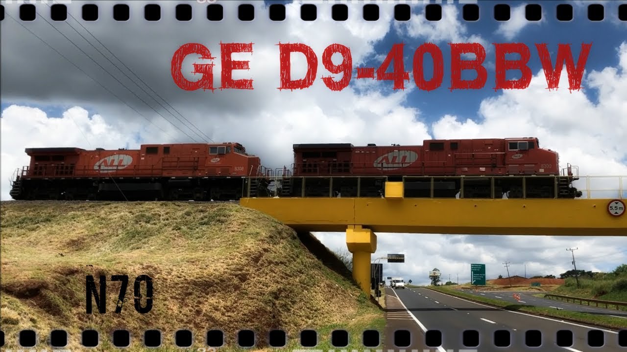 Helper N70 RUMO com dupla de GE D9-40BBW #8300 #8308 - 03/12/18 - YouTube