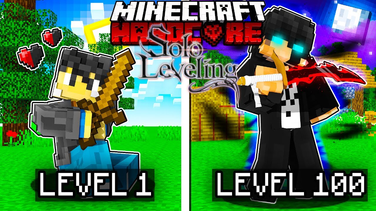 Becoming SUNG JIN WOO in Solo Leveling Minecraft - YouTube