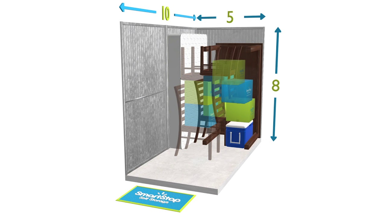 5x10 Storage Unit - YouTube