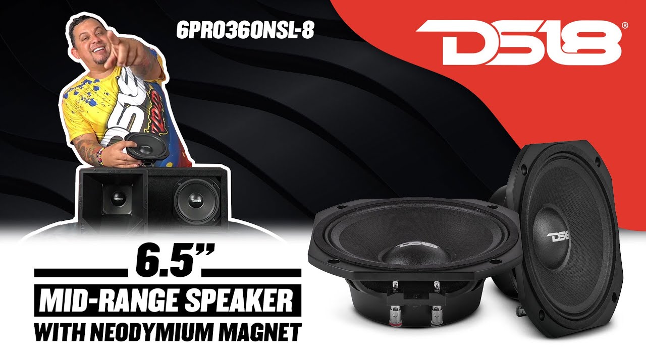 DS18 PRO 6.5” Slim Professional Mid-Range Speaker With Neodymium Magnet ...