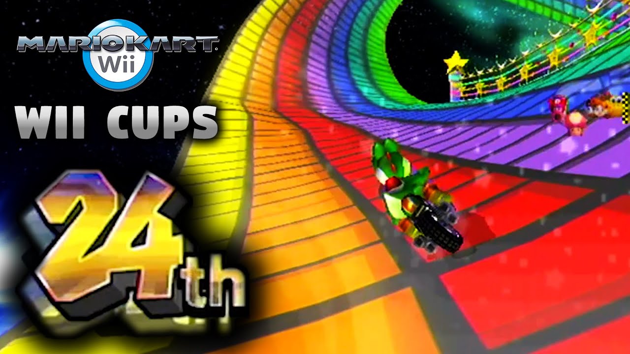 Mario Kart Wii - 24 Players All Wii Cups - ITEM RAIN! - YouTube