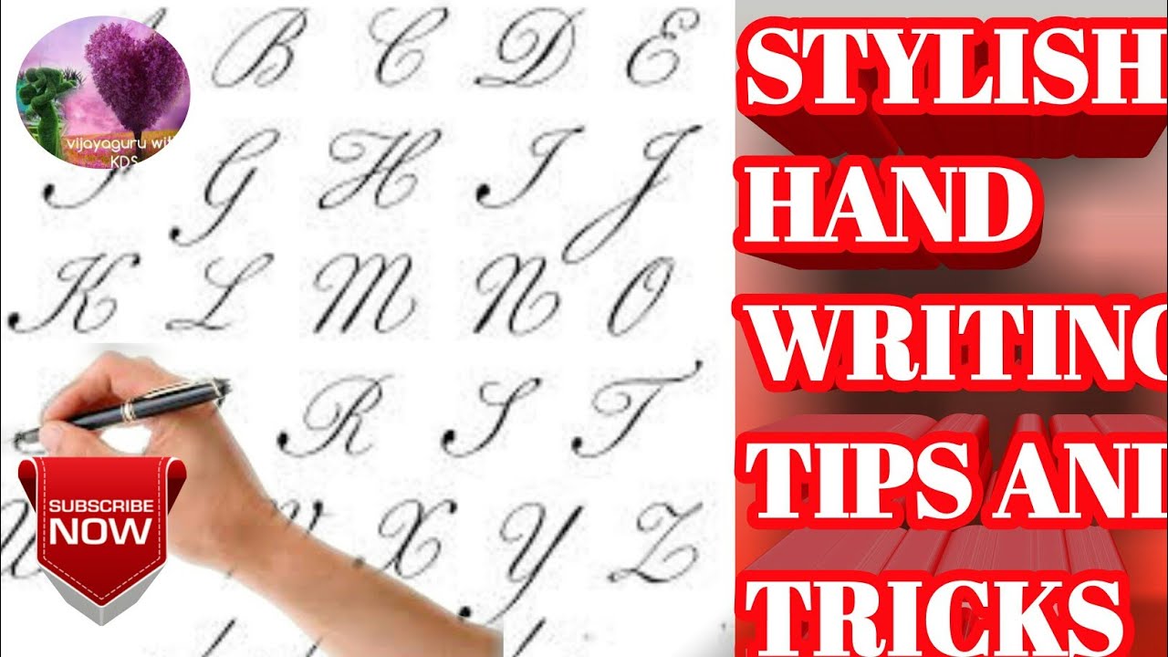 how to write a stylish hand writing part 1 - YouTube