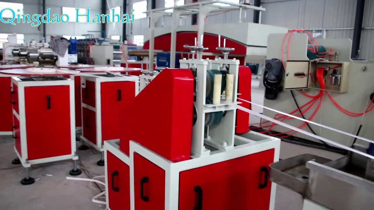 PVC edge banding making machine - YouTube