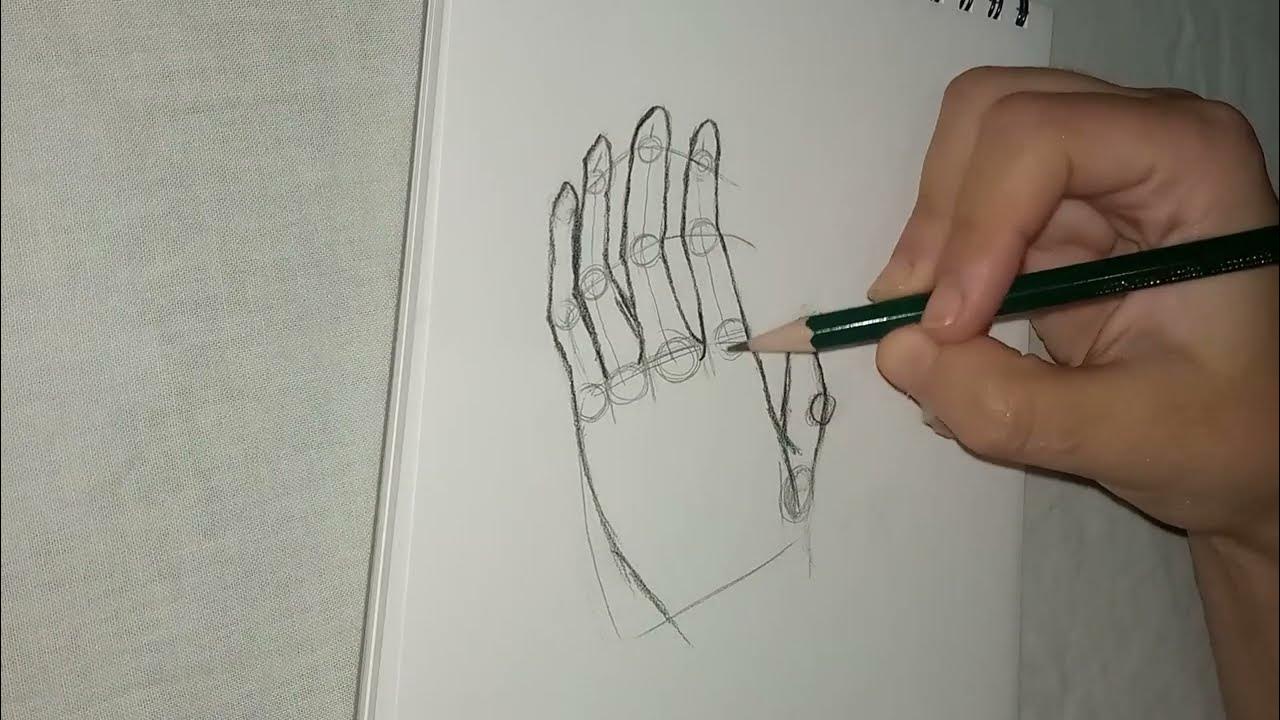 How To Draw hand /تعلم رسم اليد - YouTube