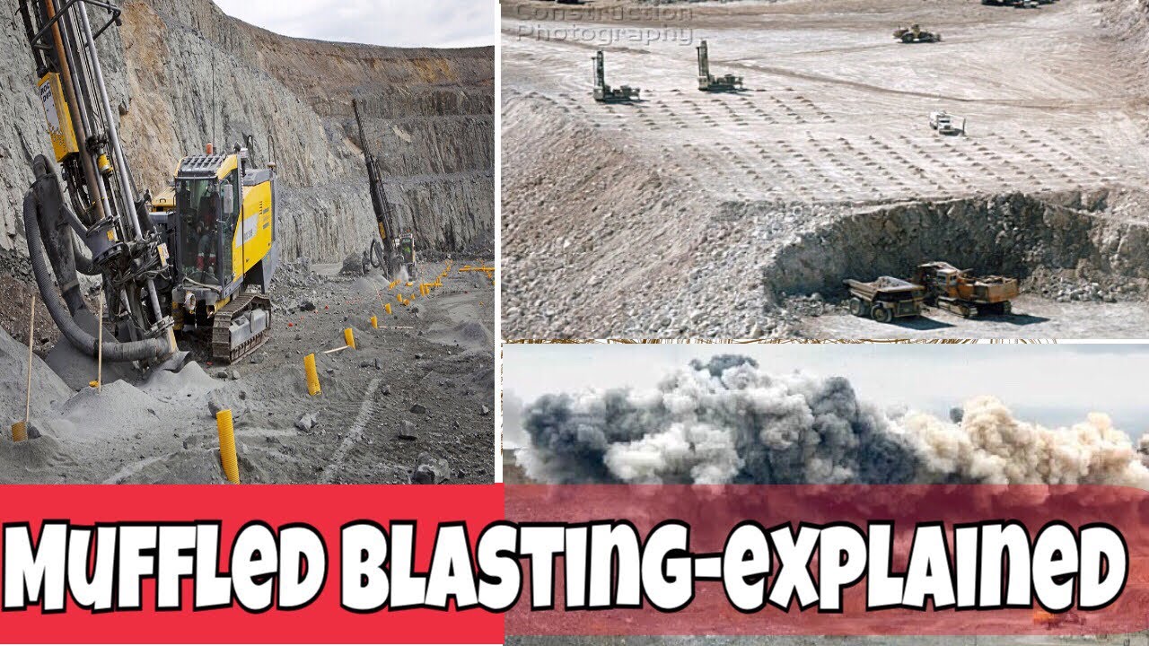 Muffled Blasting - explained || mining videos || opencast mining - YouTube