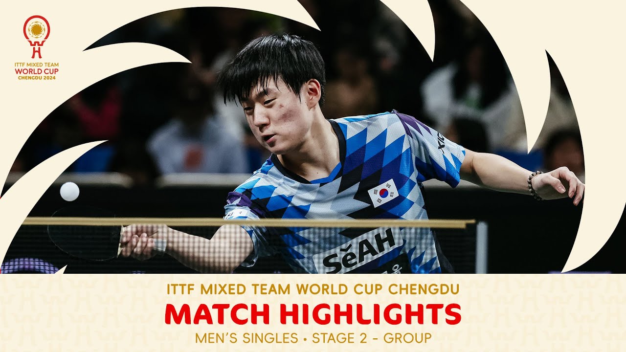 Oh Junsung vs Fanbo Meng | KOR vs GER MS | Stage 2 | #ITTFWorldCup 2024 ...