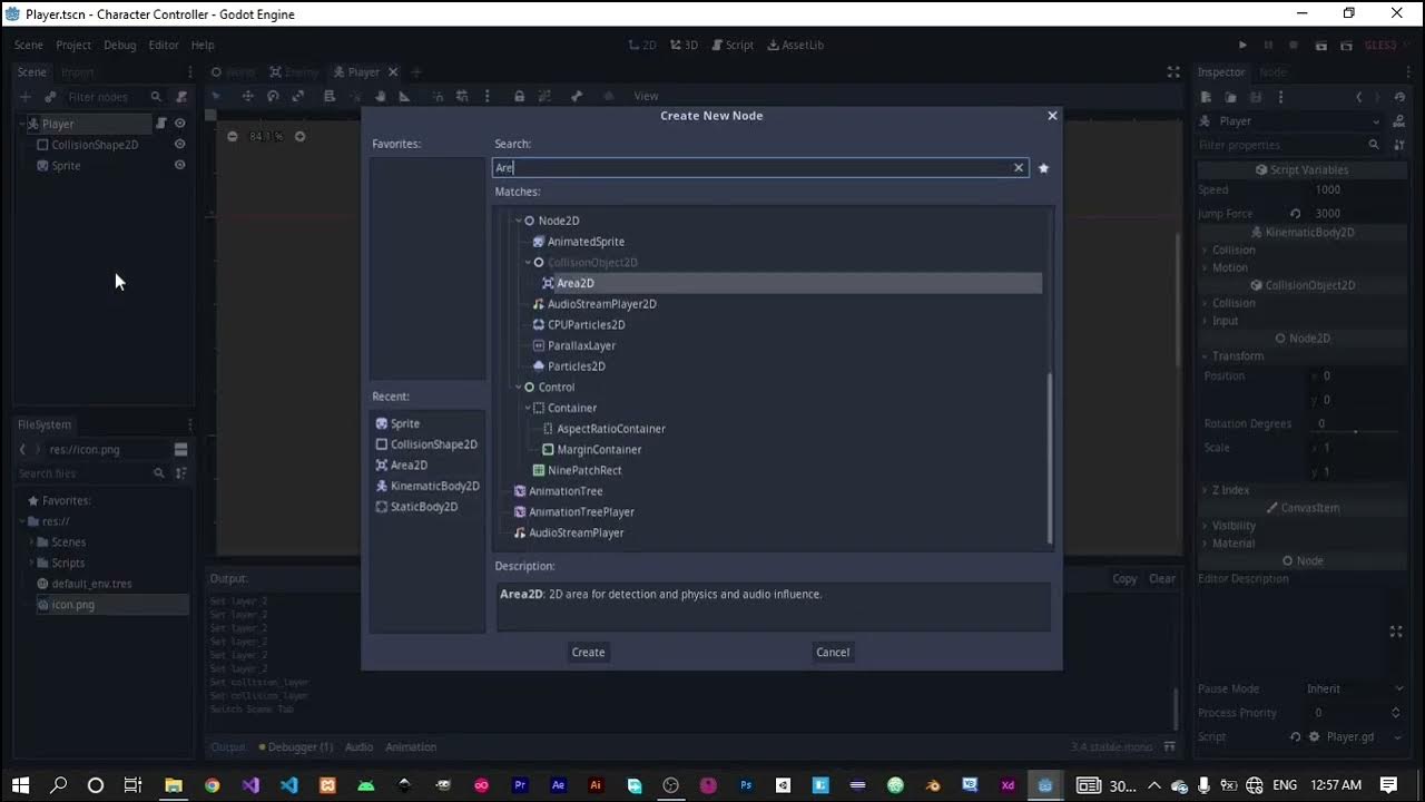 Collision Detection in godot with area2d by CodingSides - YouTube