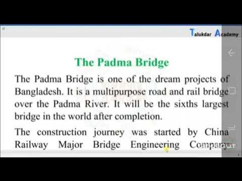 Padma bridge paragraph - YouTube