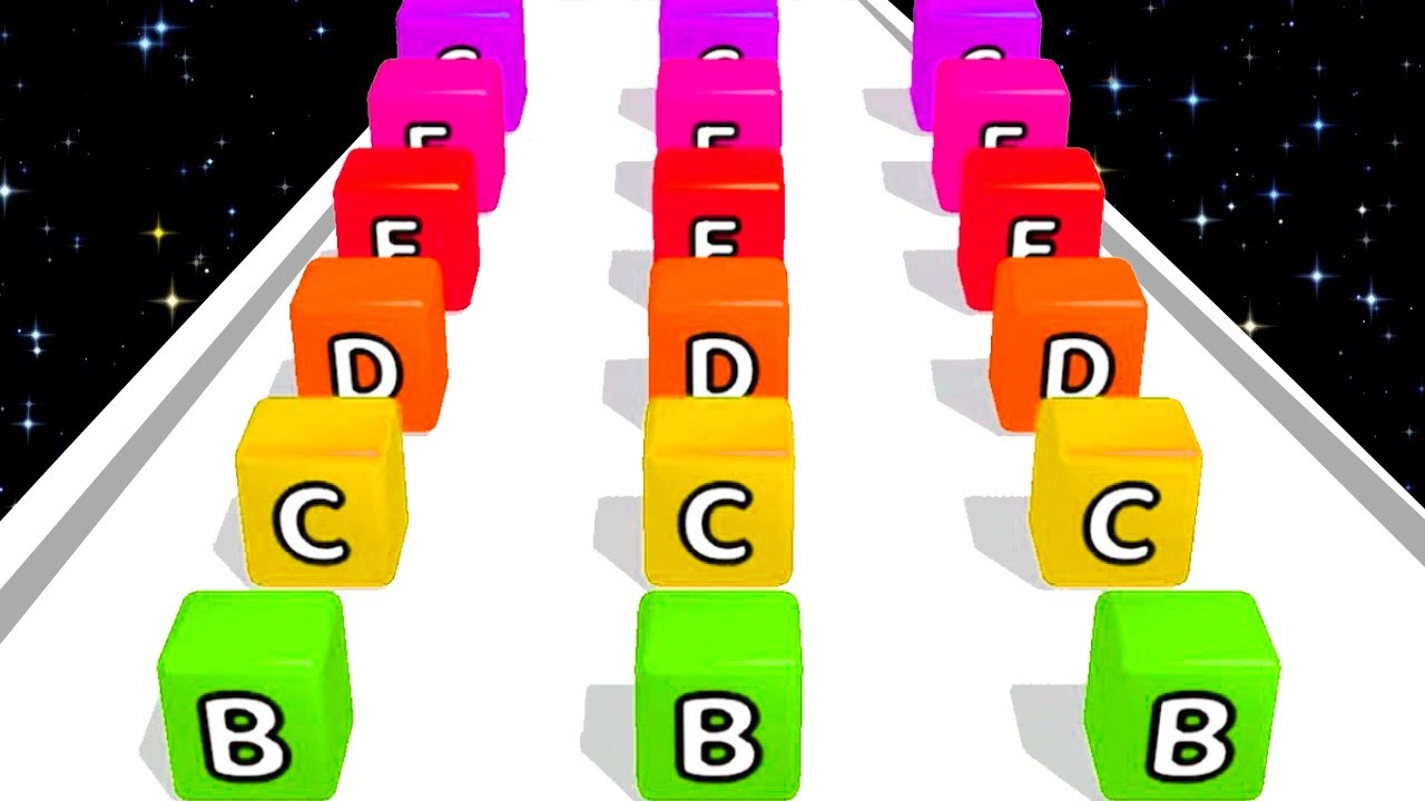 Satisfying Mobile Games - Alphabet Runner 2048 All Levels - YouTube