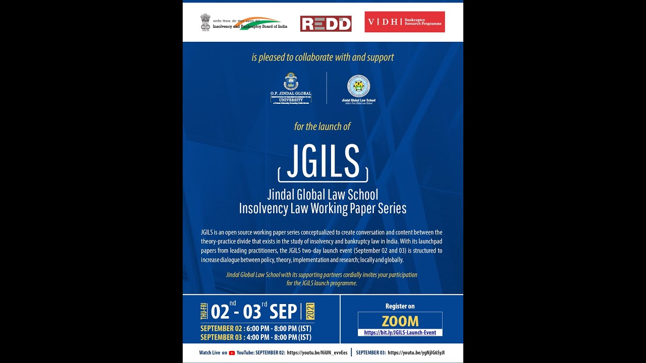 JGILS Launch Event, September 03, 2021: Session 2 - YouTube