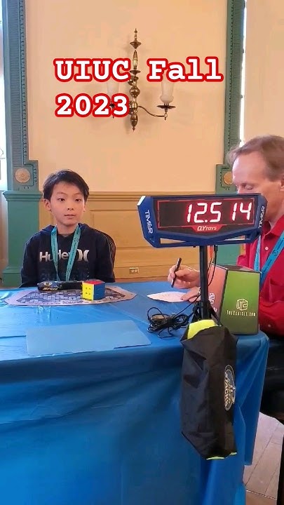 RUBICS CUBE SOLVED IN 12.514 SEC. UIUC FALL 2023 - YouTube