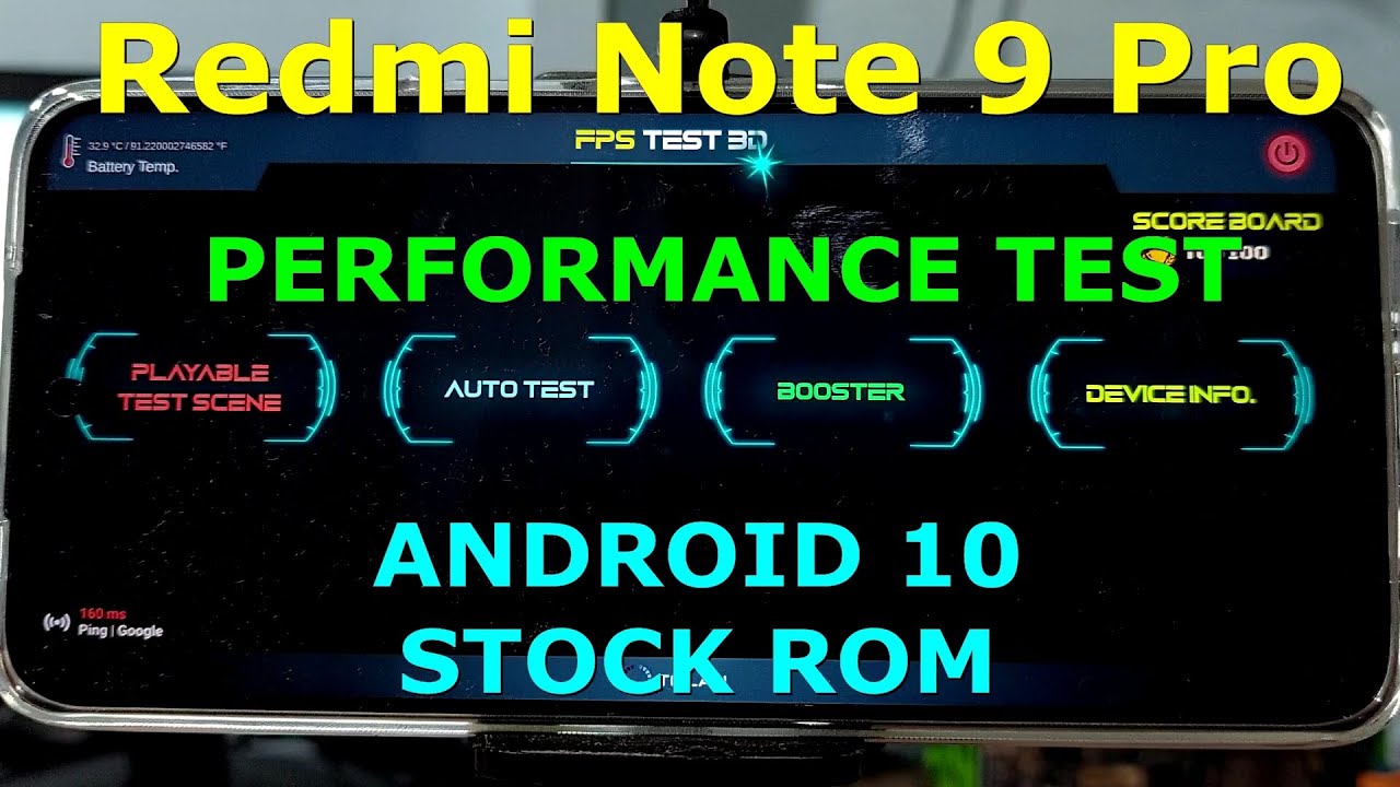 Redmi Note 9 Pro Performance Test Android 10 Stock ROM 2053 - YouTube