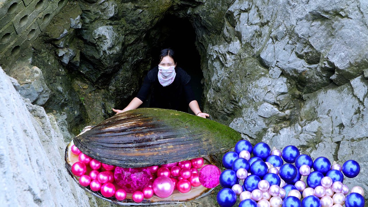 😱😱Giant clams that have grown in caves for decades, nurturing the most ...