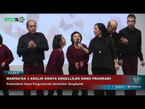 MANİSA’DA 3 ARALIK DÜNYA ENGELLİLER GÜNÜ PROGRAMI