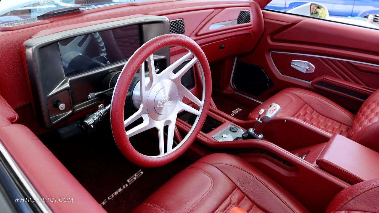 Hardest GBody Interior? $20k Maroon Custom Interior, White Monte Carlo ...