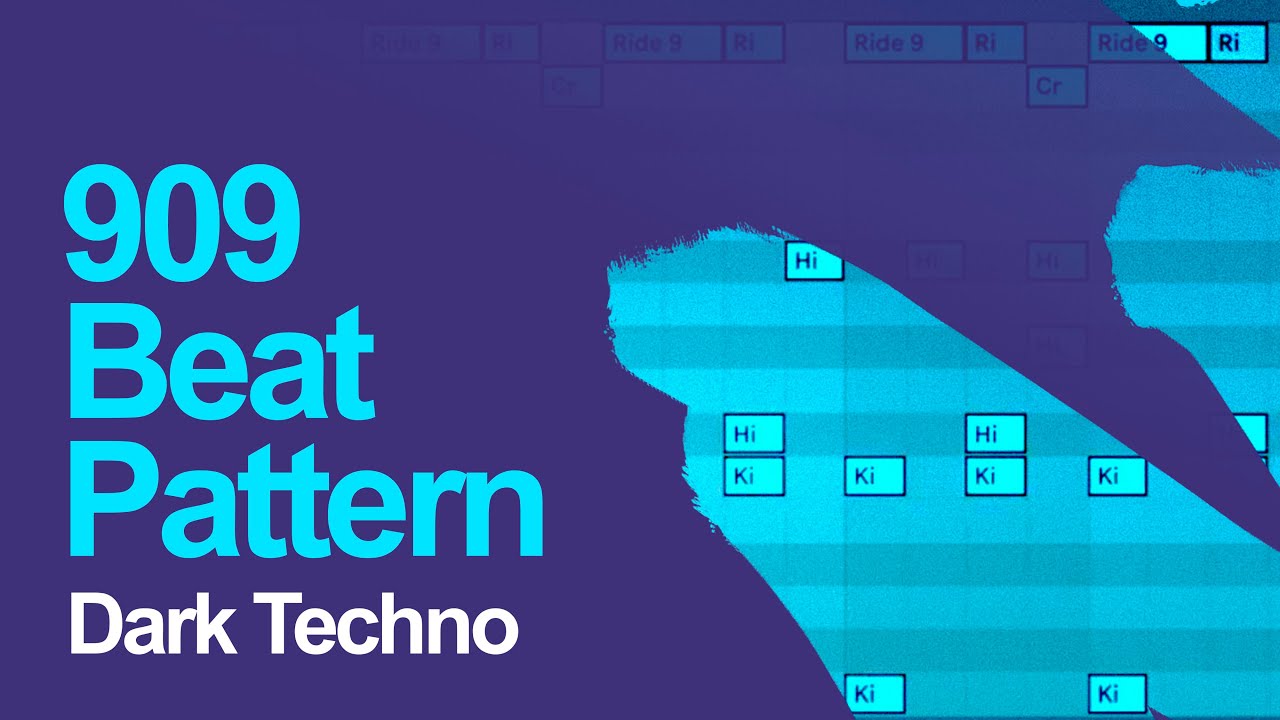 How to create a 909 Beat Pattern in Ableton Live. - YouTube