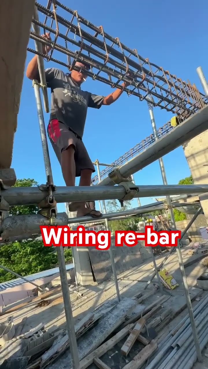 Wiring re-bar - YouTube