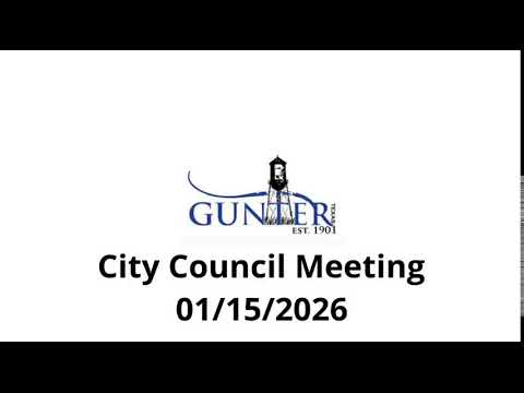 City of Gunter Texas Live Stream - YouTube