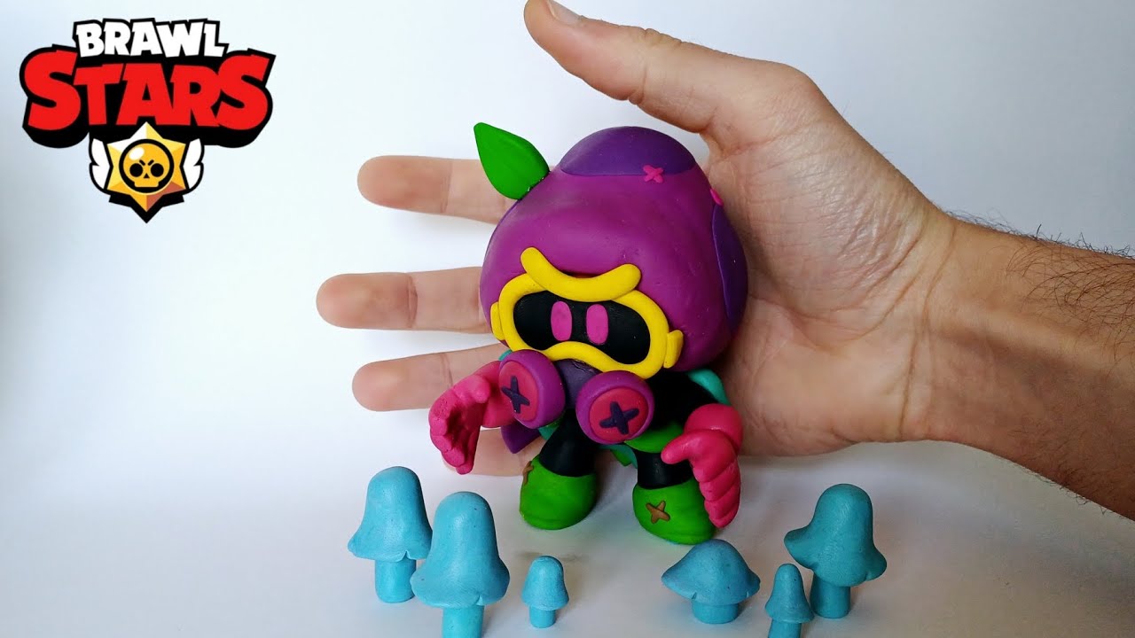 Making Brawl Stars Cordelius - Clay Art 🍄🌱 - YouTube