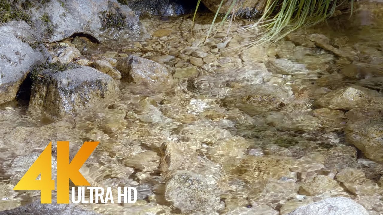 Crystal Clear Creek - 4K Nature Relax Water Video & Water Sounds - 3 ...