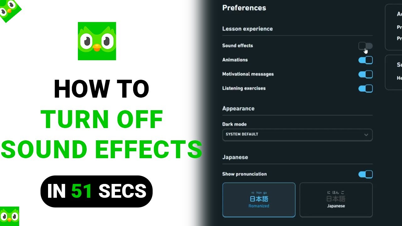 How to Turn Off Sound Effects on Duolingo [NEW] - YouTube