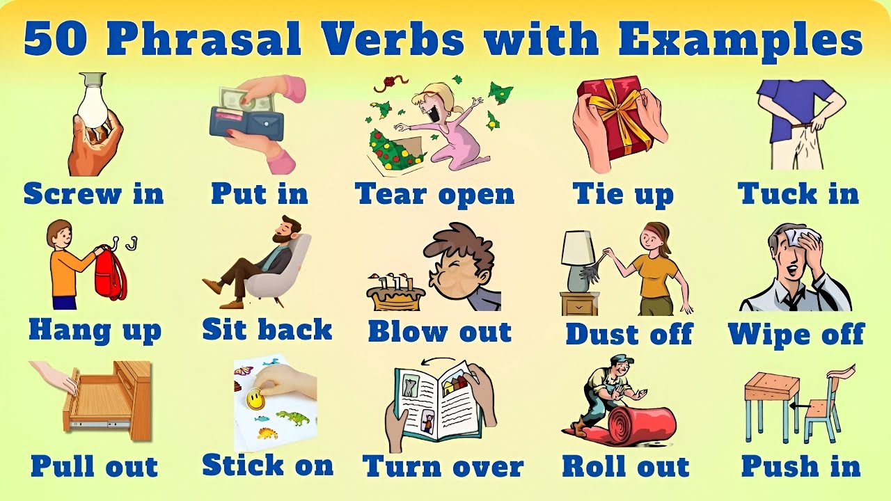 50 Daily Life Phrasal Verbs with Examples | Learn English Phrasal Verbs ...
