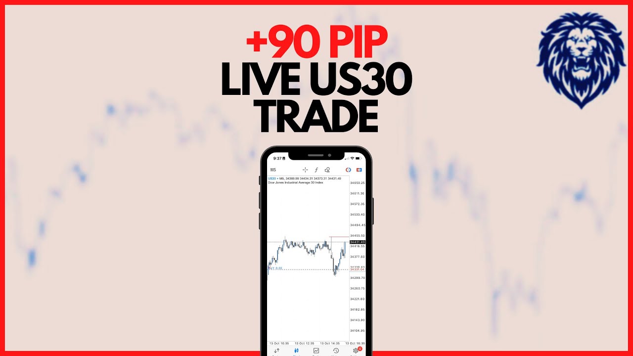 +90 Pip Live US30 Trade - YouTube