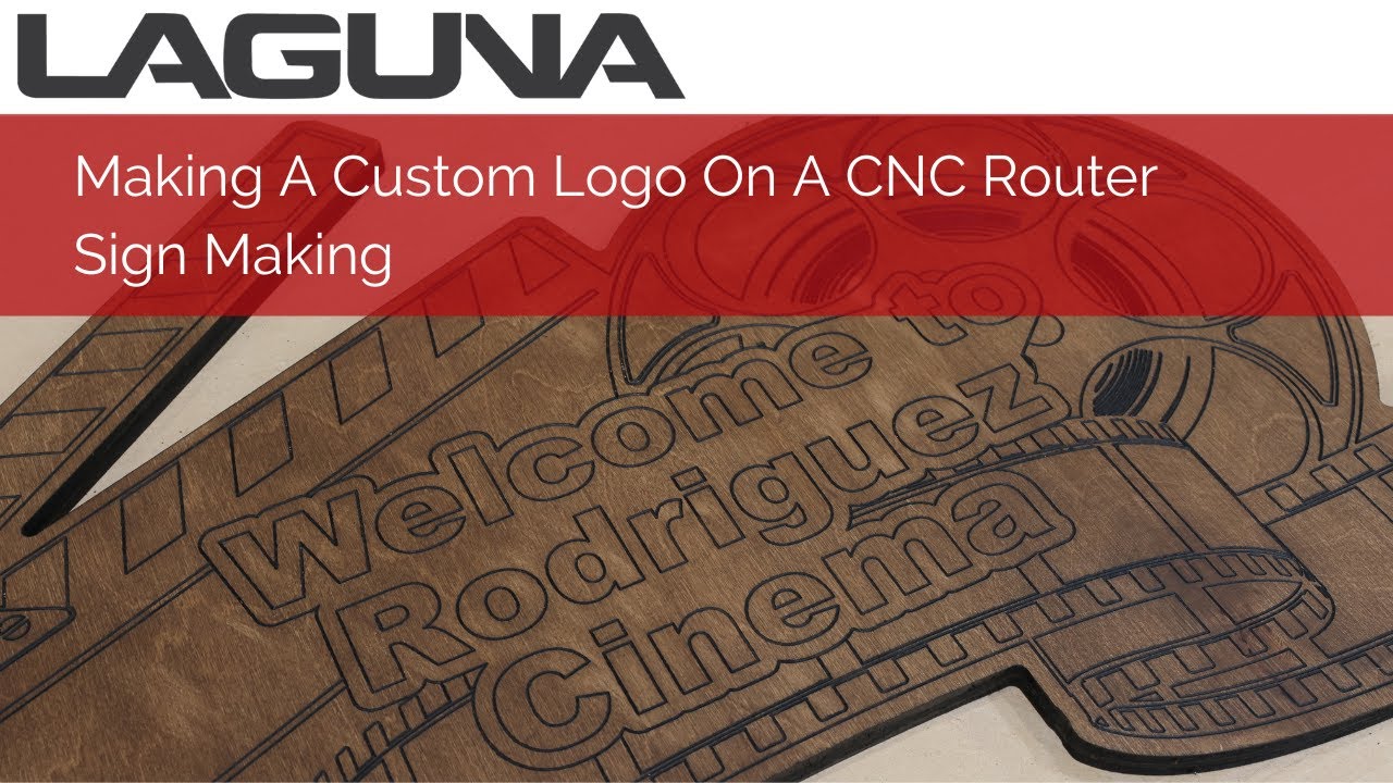 Making A Custom Movie Reel Logo On A CNC Router | Sign Making - YouTube