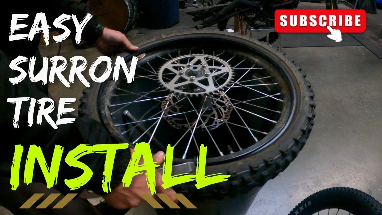 Sur Ron X Tire Install!! - YouTube