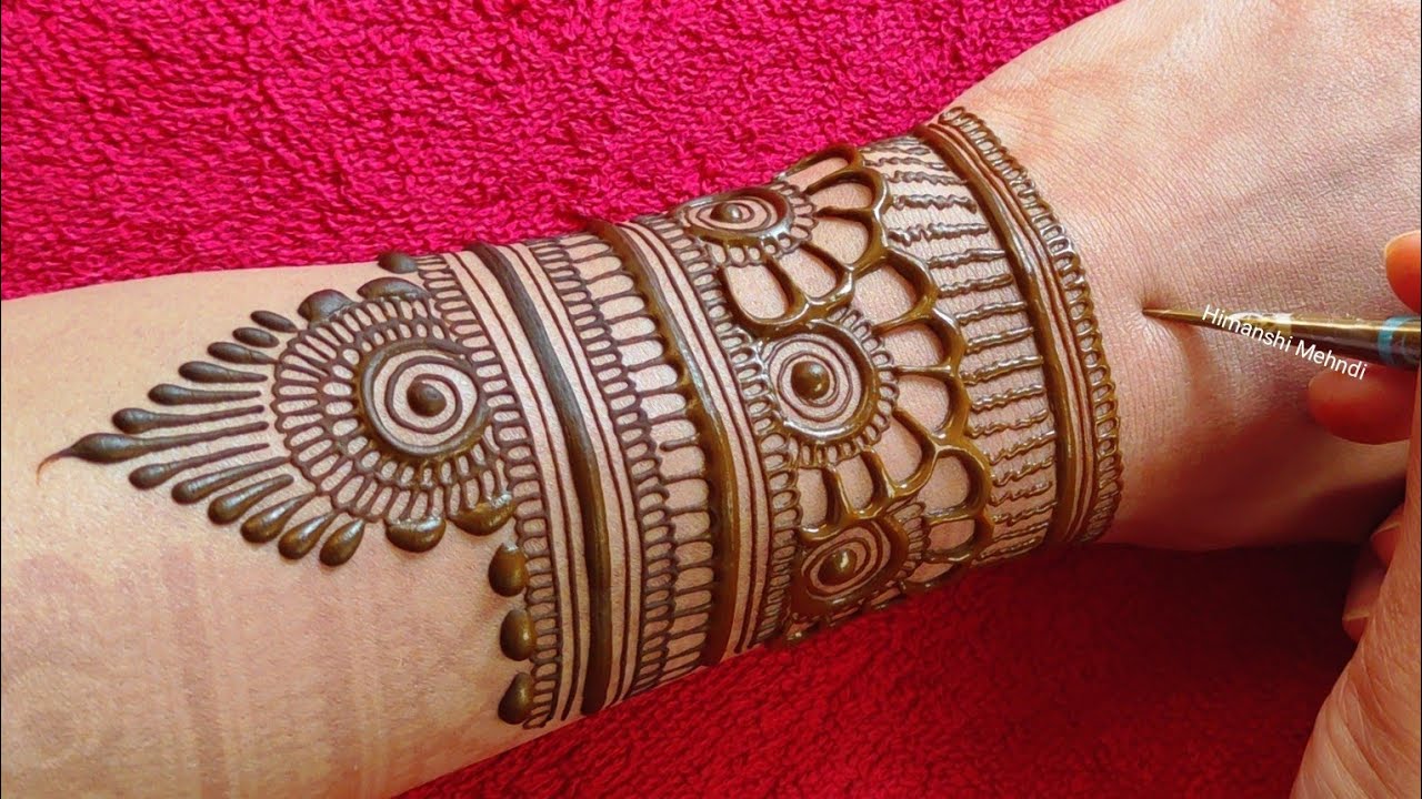 stylish mehndi designs back side | mehandi ka design | mehndi design ...