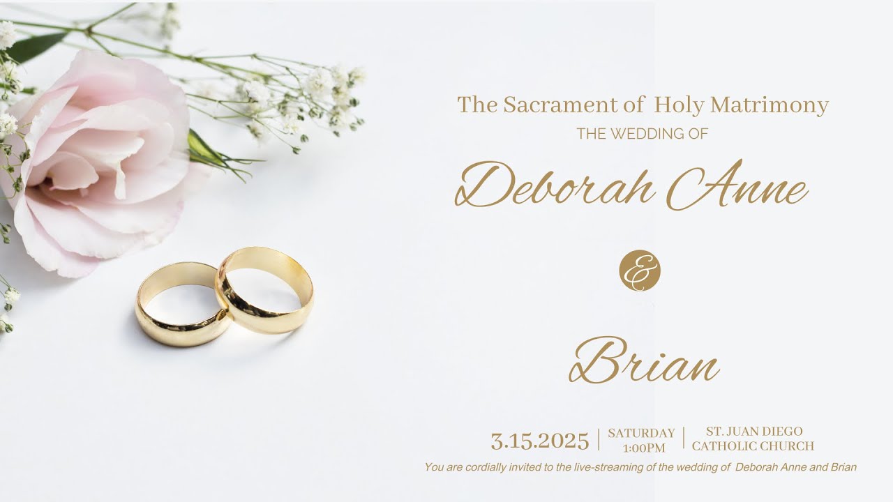 The Sacrament of the Holy Matrimony - Brian Duffy & Deborah Anne Aberle ...