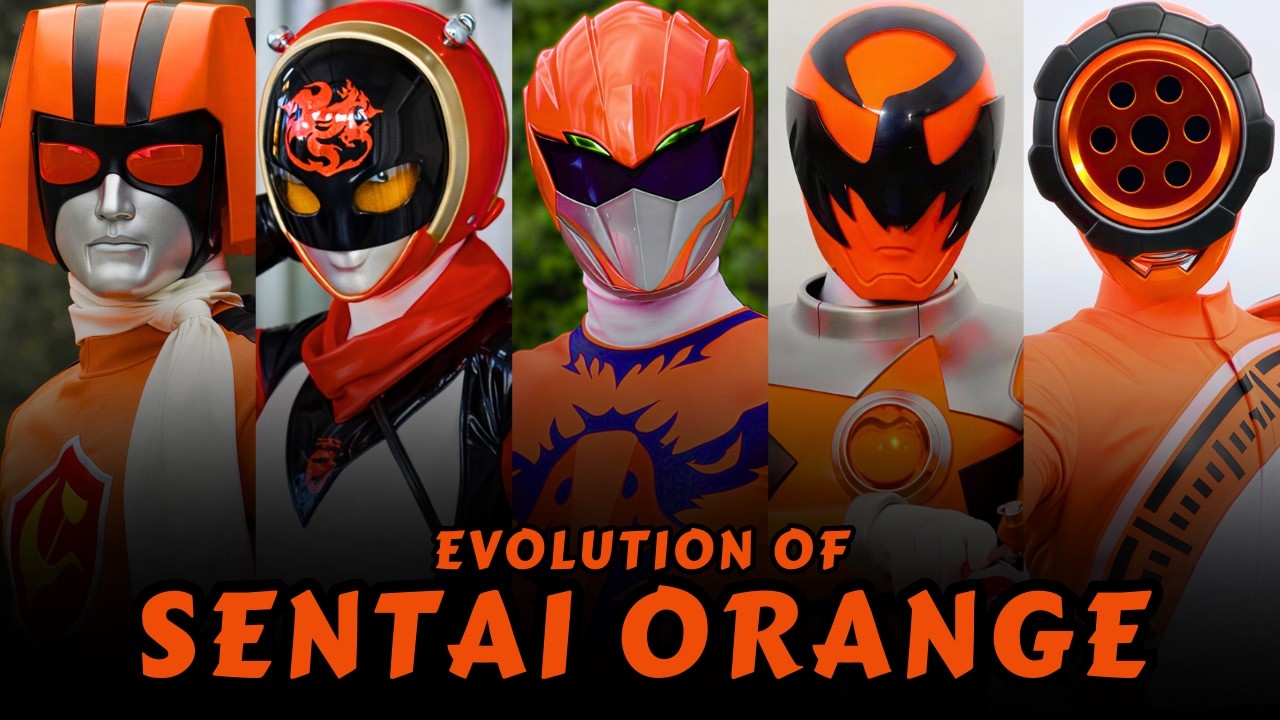 Evolution of All Orange Super Sentai Ranger in Order 1979 - 2026 - YouTube