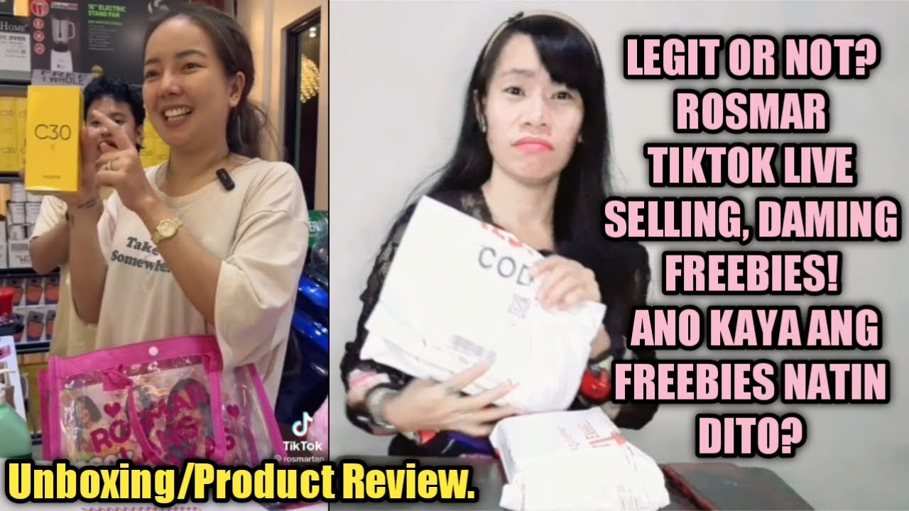 ROSMAR TikTok Live Selling, Daming Freebies! Legit ba talaga? - YouTube