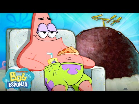 Bob Esponja | 35 MINUTOS dentro de la roca de Patricio 🏠  | Bob Esponja en Español