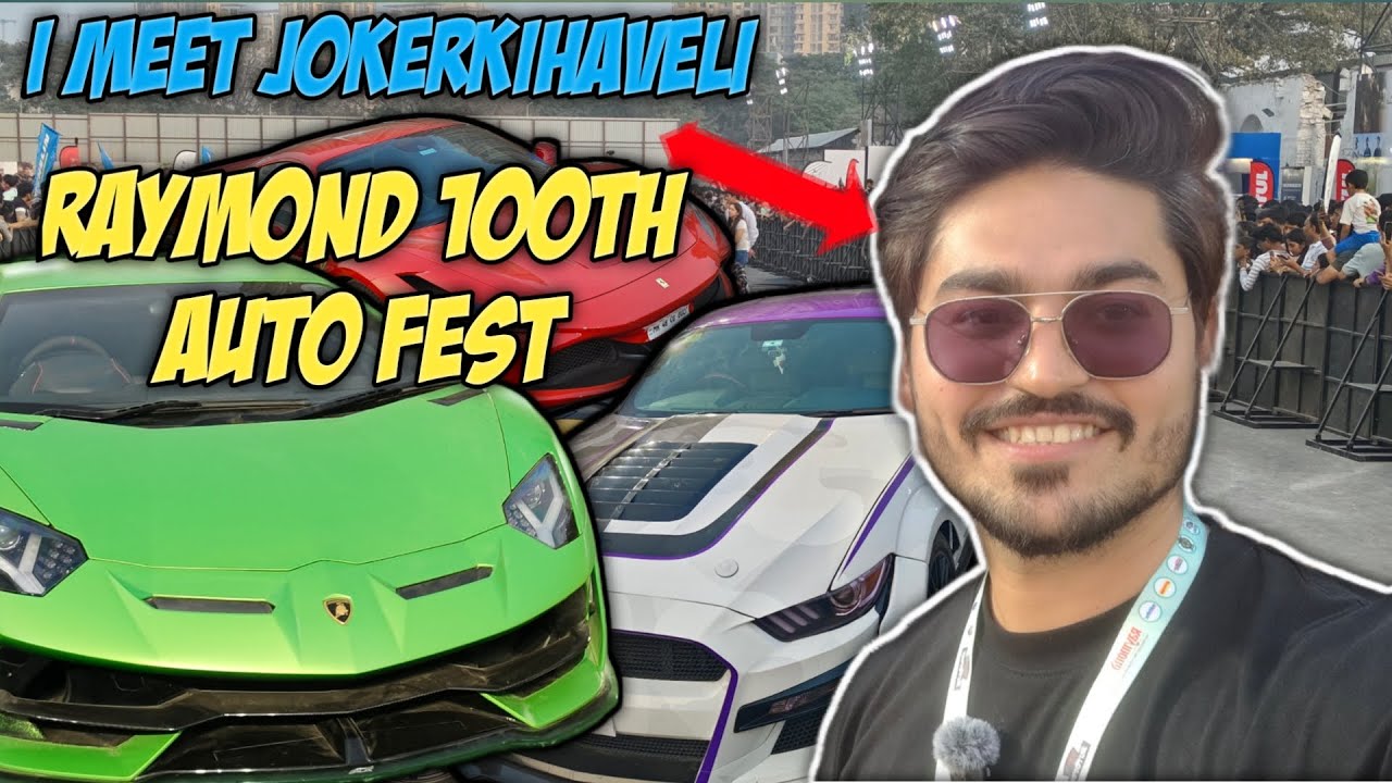I Meet YouTuber @Jokerkihavelii | Raymond 100th Auto Fest (Thane) # ...