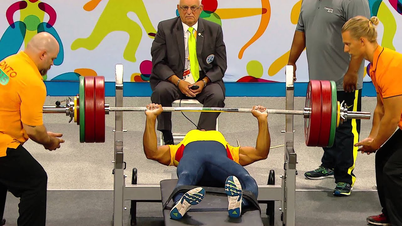 Day 2 Powerlifting | Men's up to 72kg | Toronto 2015 Parapan American ...