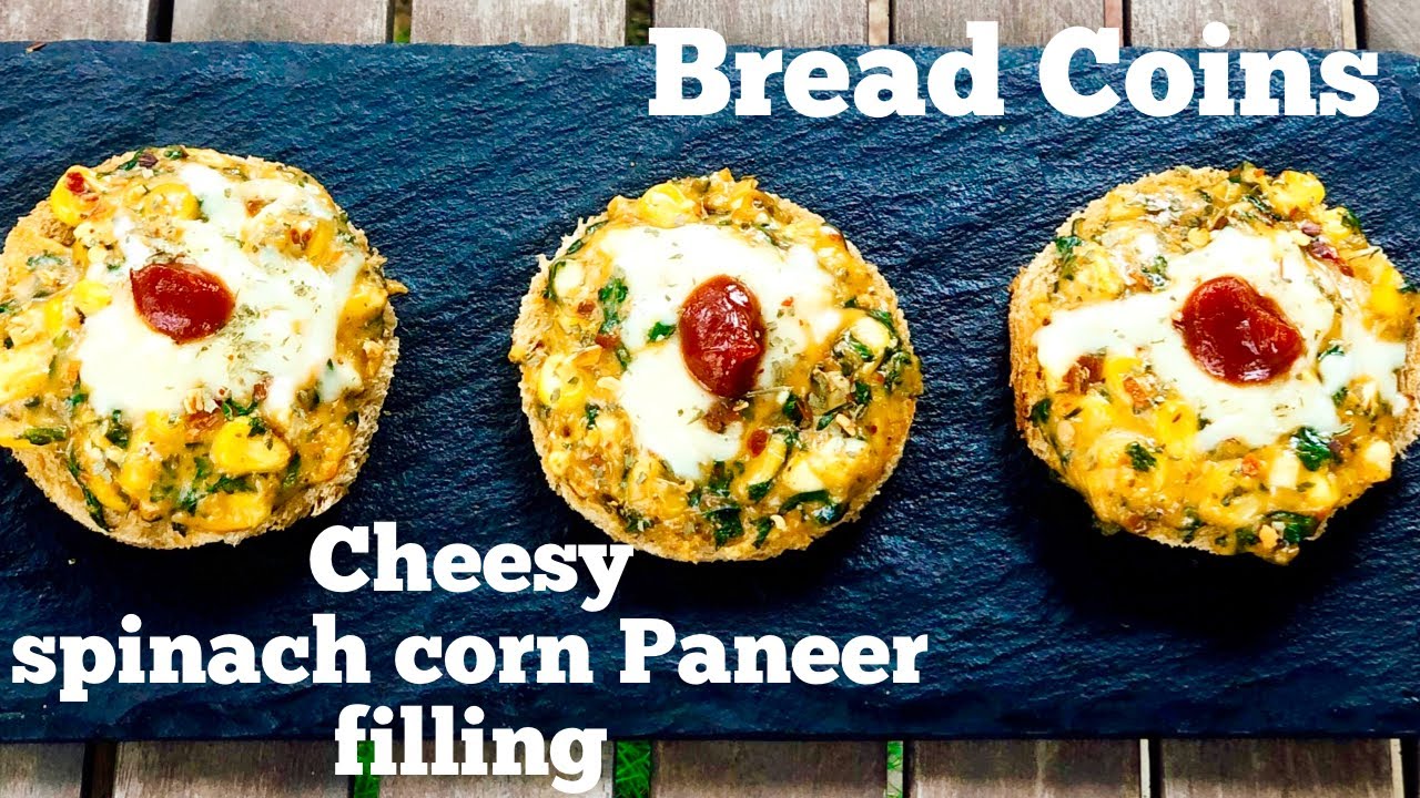 Bread Coins | Bread Snacks | Bread with Cheesy Veg Filling | Veg ...