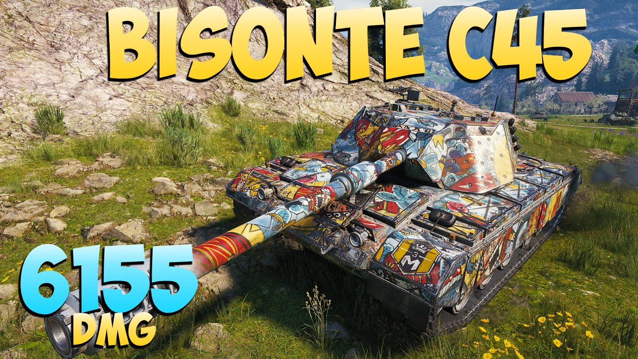 Bisonte C45 - 4 Kills 6.1K DMG - Physical! - World Of Tanks - YouTube